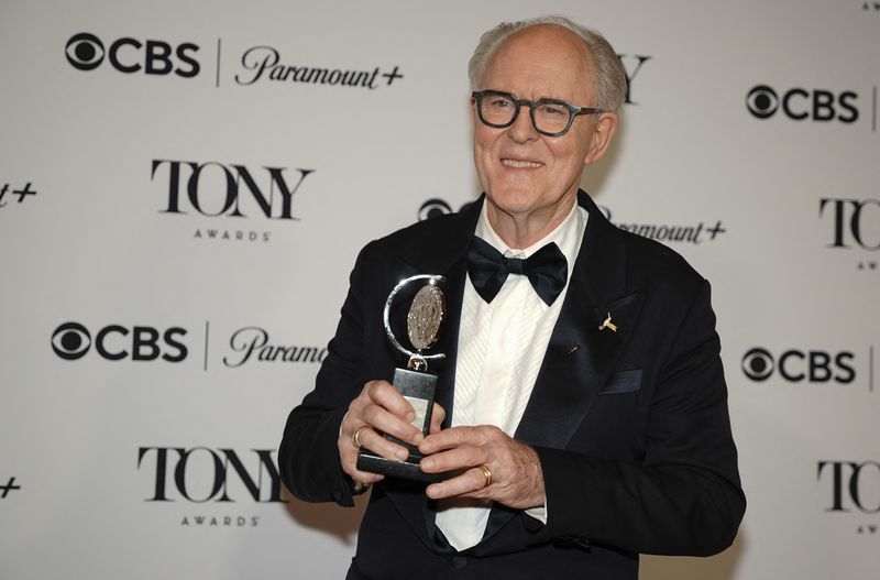 John Lithgow wins best actor Tony for his leading role in 'Giant'