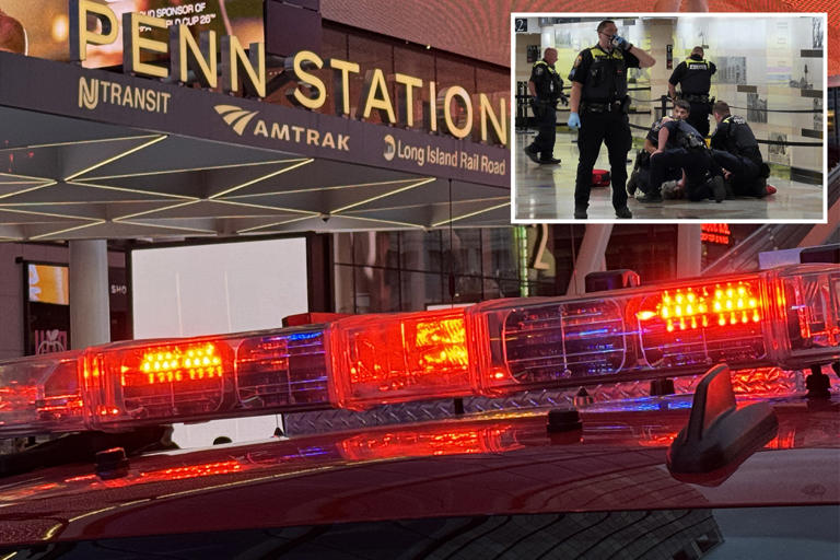 5 stabbed in bloody attack inside Penn Station — suspect in custody