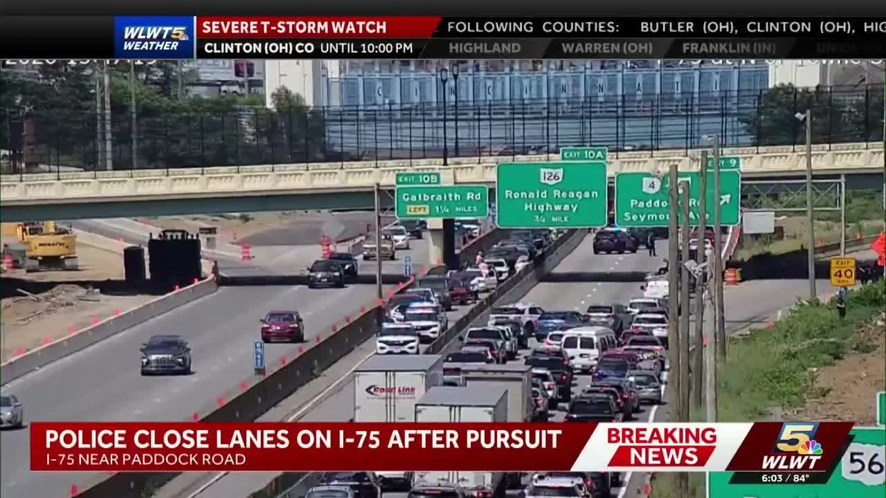 I-75 closed in Carthage after police chase