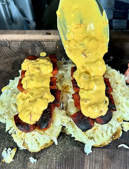 Loaded hot link baked potato 🍠🔥 Stupid Simple Sundays ep. 7 😋🤤 loaded ...