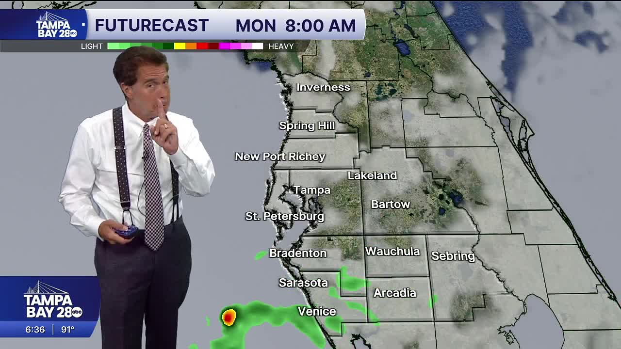 Latest forecast as rain chances are expected later this week