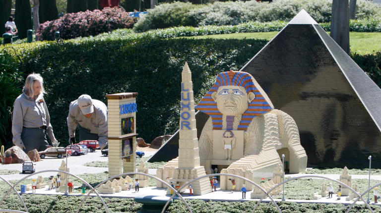 Legoland CA unveils largest LEGO stadium for World Cup