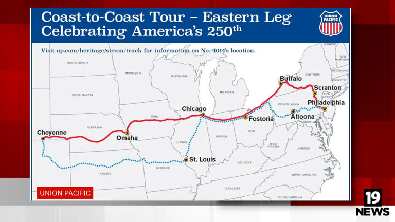 Union Pacific Big Boy locomotive No. 4014 to stop in Northeast Ohio ...