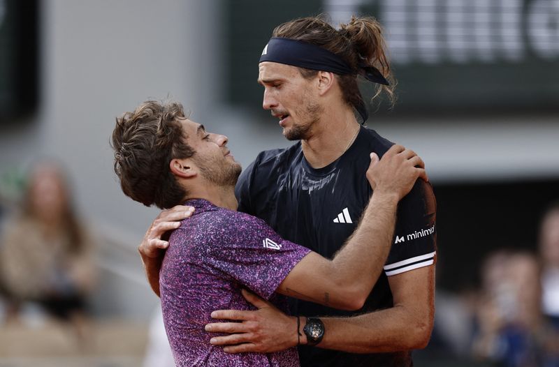 Tennis - Zverev breaks down the wall to enter Grand Slam winners ...