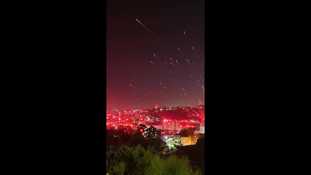 Thousands of fireworks illuminate Bab El Oued during MC Alger ...