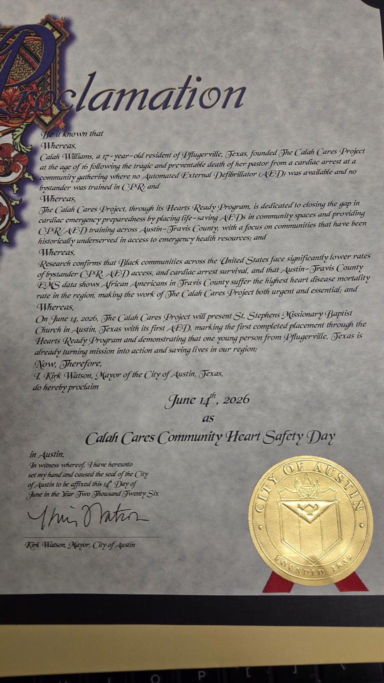 Calah Cares: Teen’s nonprofit targets lifesaving training gaps