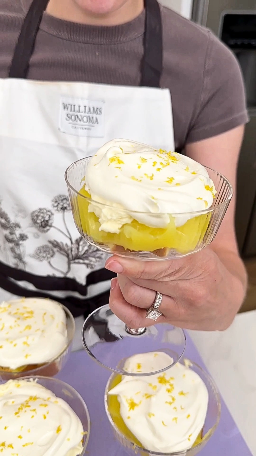 Lemon mini trifles no bake dessert