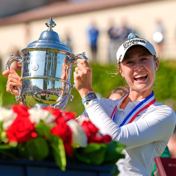 Nelly Korda wins US Women's Open as last putt just falls in