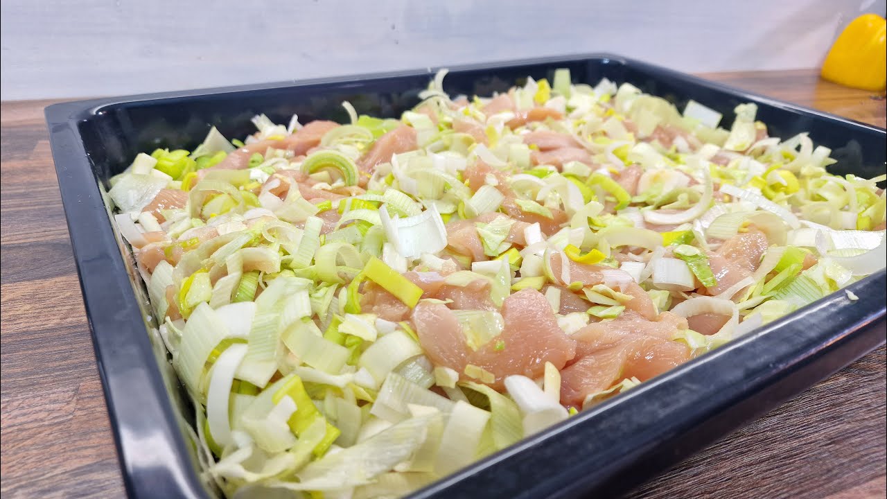 Schnelles Rezept: Das leckerste und zarteste Hähnchenfilet mit Lauch im ...