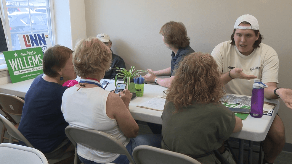 Linn County Democrats knocking doors for Rob Sand, downballot candidates