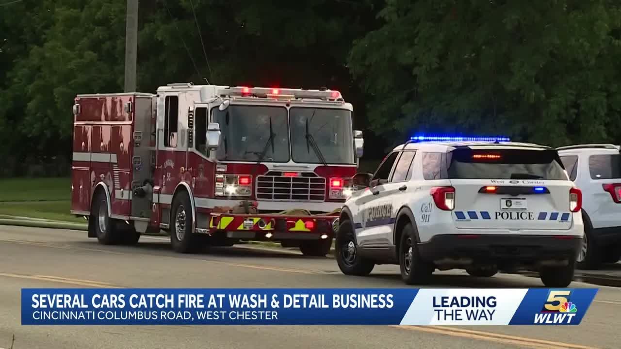 Fire engulfs multiple cars at West Chester car wash