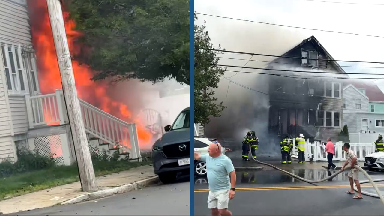 Two homes deemed total loss after crews battle 4th-alarm fire in Winthrop