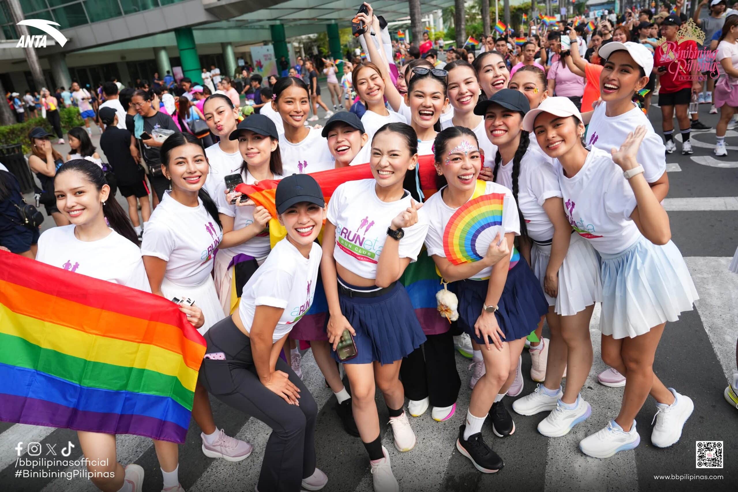 Binibining Pilipinas 2026 candidates bring the rainbow to Pride Month run