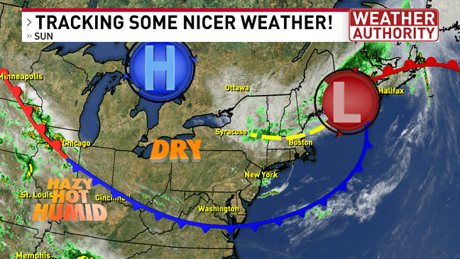 Perfect out on Monday then dangerous levels of heat and humidity later ...