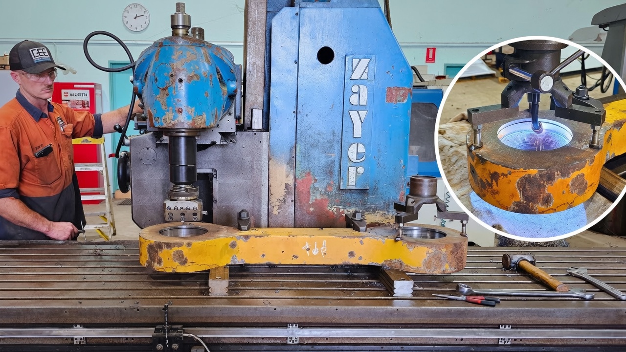 Mining truck “dog bone” repair