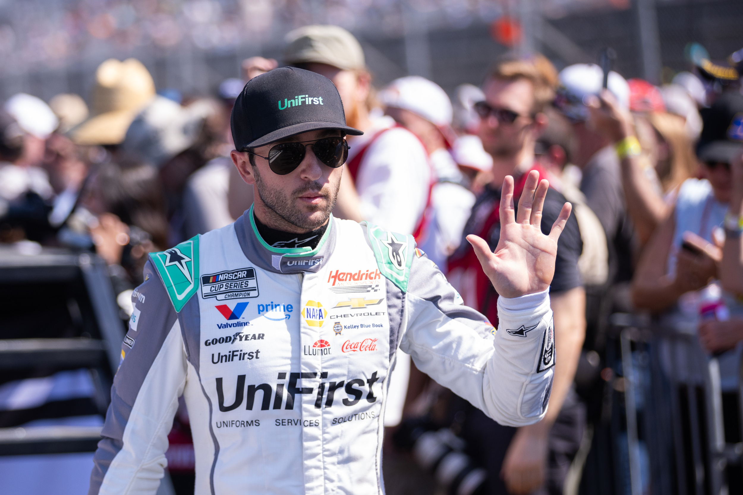 Violent crash between Chase Elliott, Christopher Bell prompts red flag ...