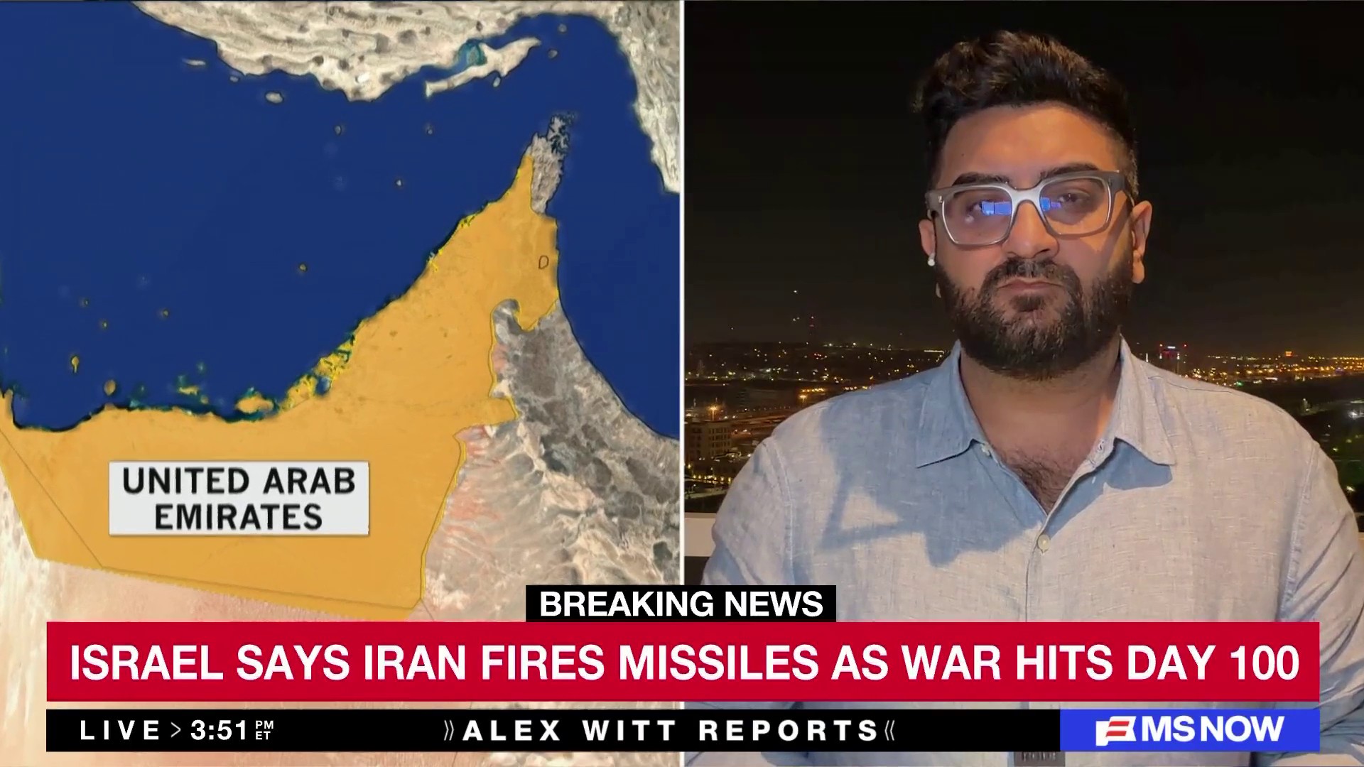 Breaking: Israel says Iran fired missiles as war hits day 100