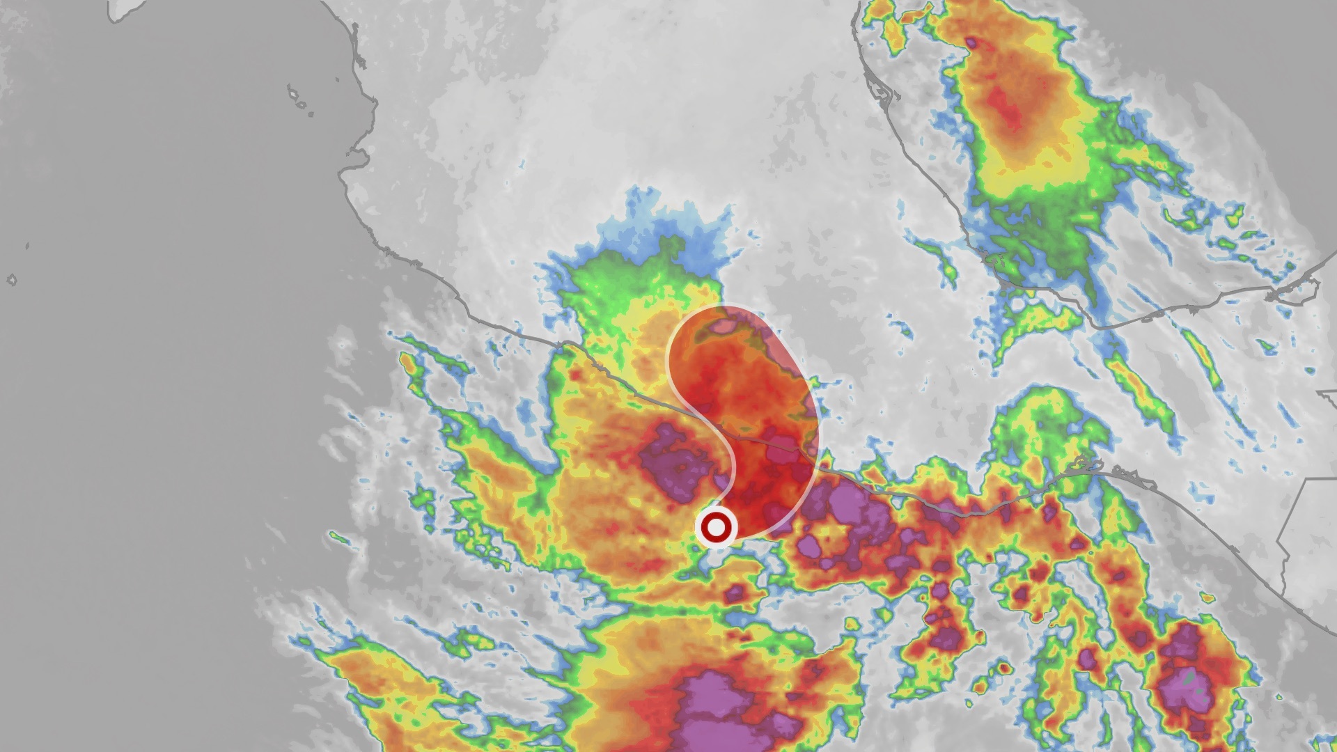 Tropical depression Two-E forms in the eastern Pacific