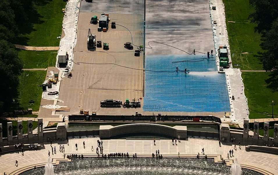 Trump's $13M reflecting pool revamp draws mixed reactions