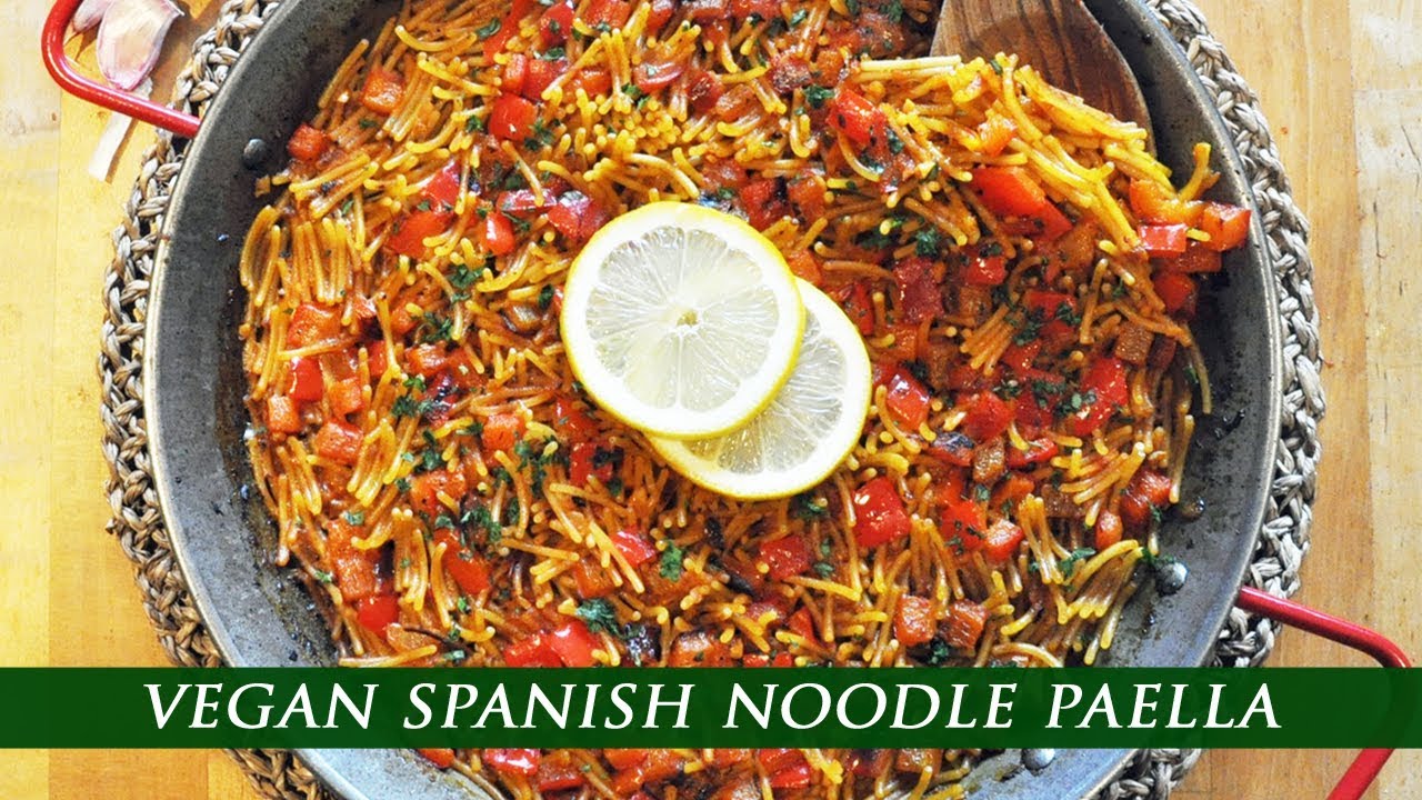 Vegan Fideuá Recipe Spanish Noodle Paella Easy Homemade Style