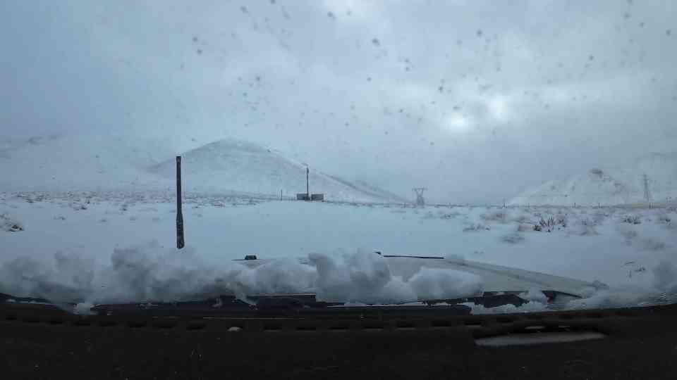 Escaping the mountain through deep snow was the final challenge