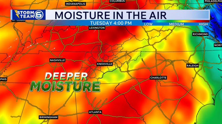 Knoxville weather: Weather aware Monday, flash flooding possible with ...