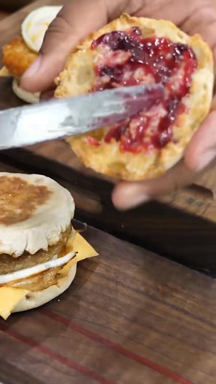 Homemade breakfast sandwich idea