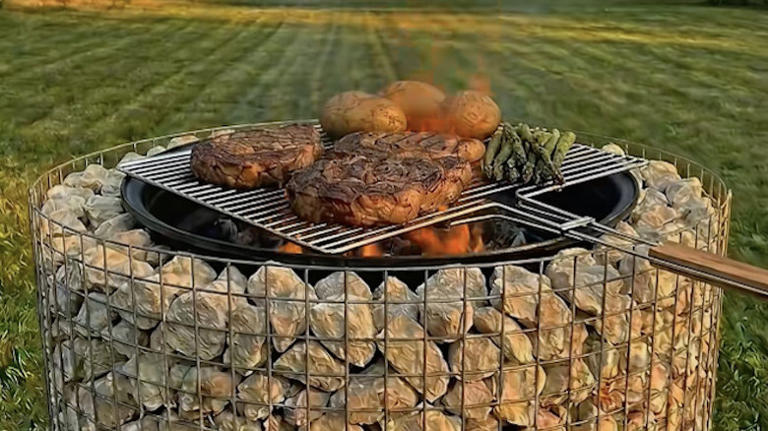 Ditch concrete & blocks: Here's a more creative way to build a firepit