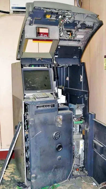 Thieves cut open ATM, flee with Rs 6.6L in Hisar village