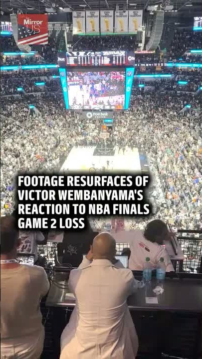 Victor Wembanyama's reaction to NBA Finals Game 2 loss