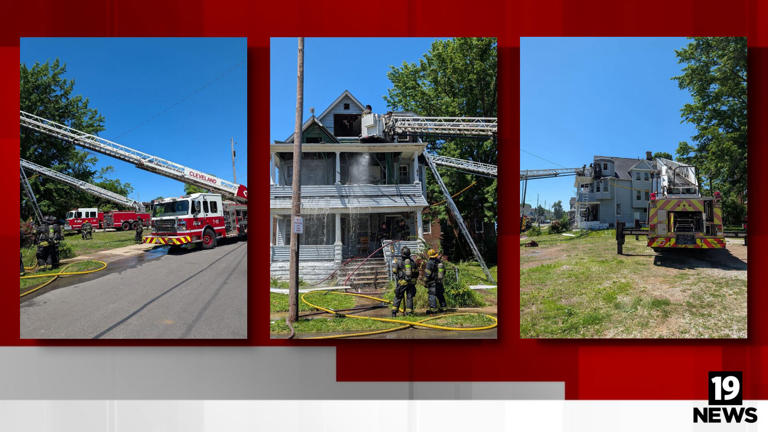 Firefighters rescue 15 people, 4 pets from Cleveland electrical fire