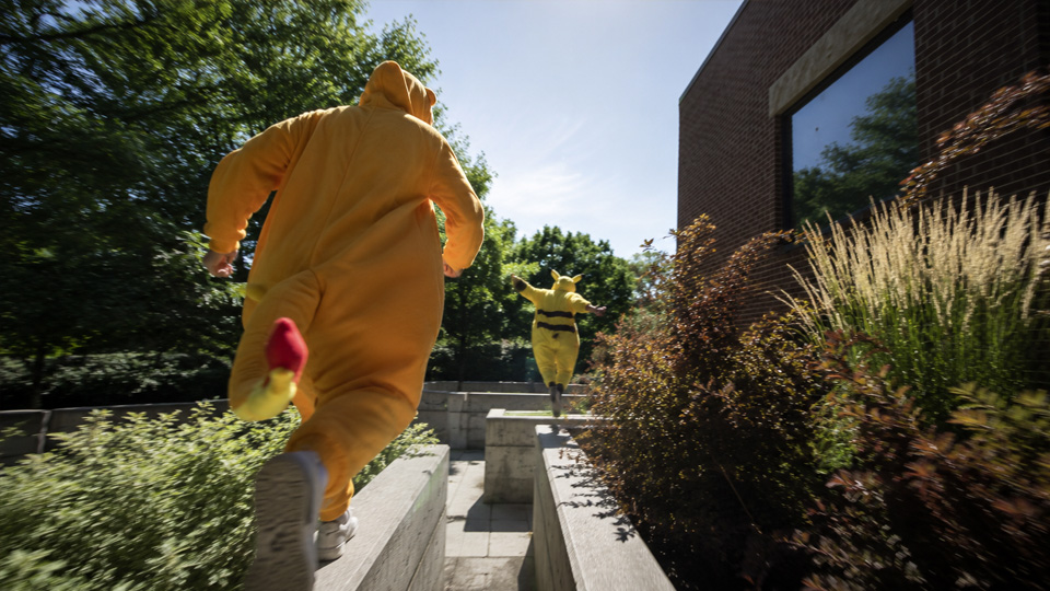 Pokémon GO meets real life parkour adventure