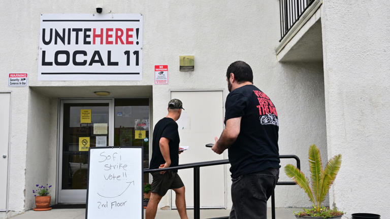 With World Cup looming, SoFi Stadium workers vote to authorize a strike