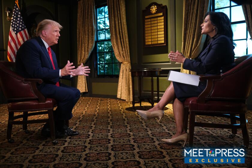 Letters to the editor: While Trump seethed, NBC's Kristen Welker stood ...