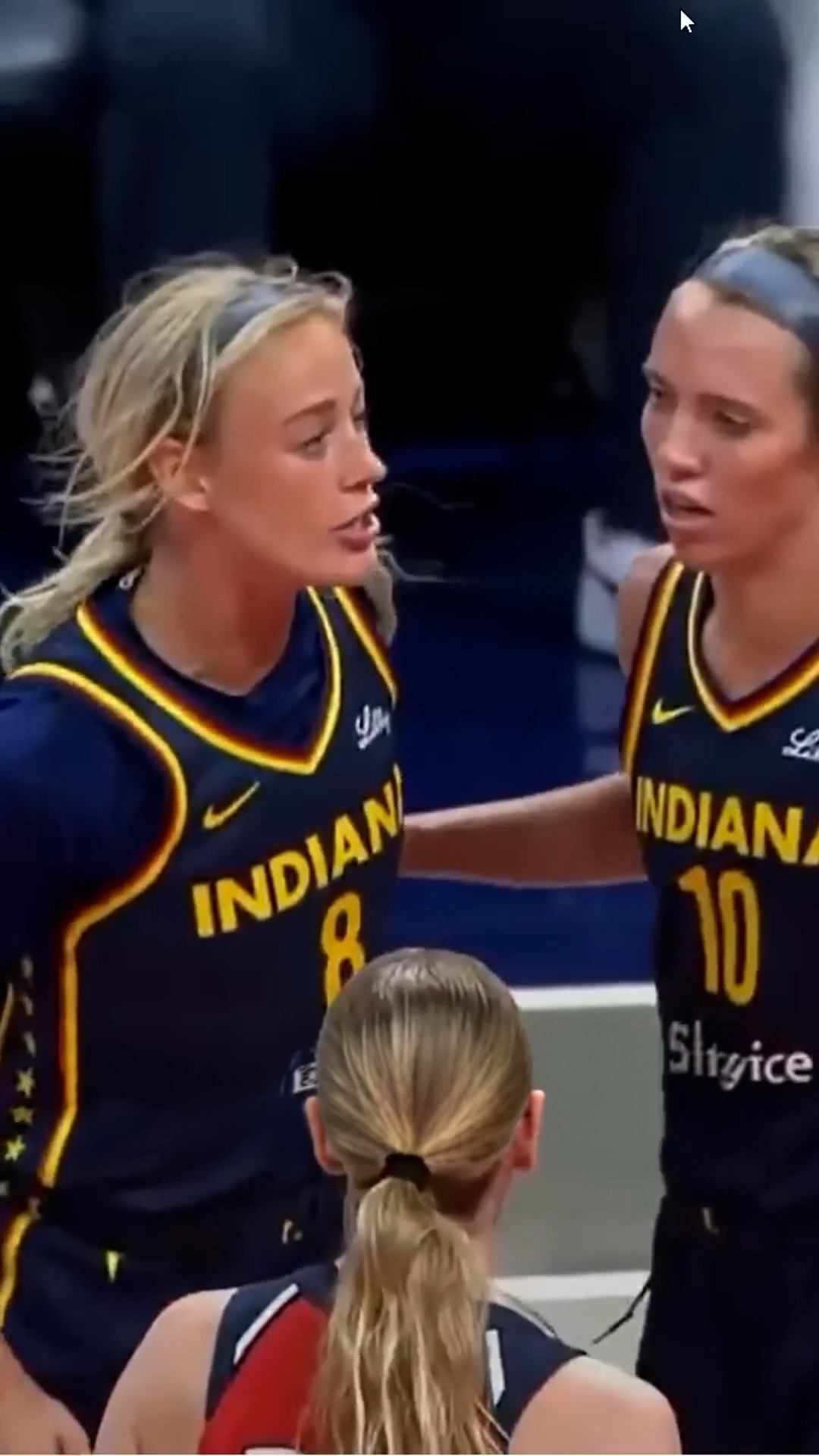 Sophie Cunningham’s fiery reaction to hard foul draws attention during ...