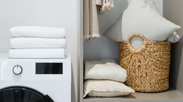 Small laundry closet doesn't have lighting? The smart hack to brighten ...