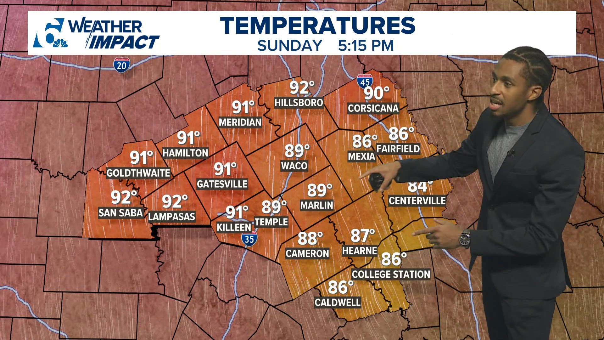 Mostly dry and warm through the evening | Central Texas forecast
