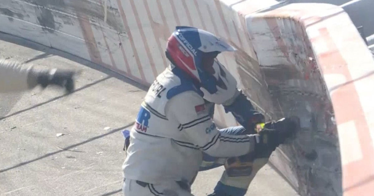 NASCAR throws red flag after Christopher Bell crash causes significant ...