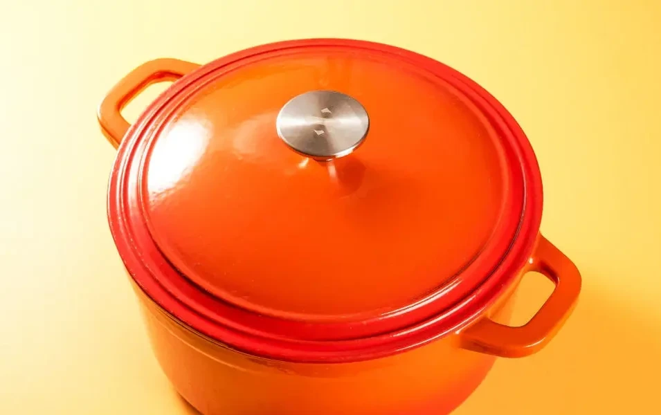 Food & Wine advises hand-washing enameled cast iron Dutch ovens
