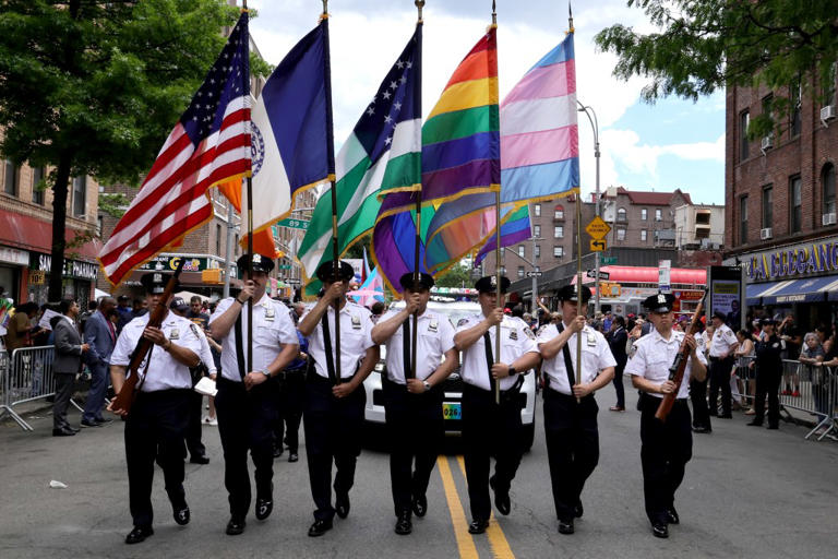 NYPD commish walks with armed gay cops in Queens Pride parade, rips ...