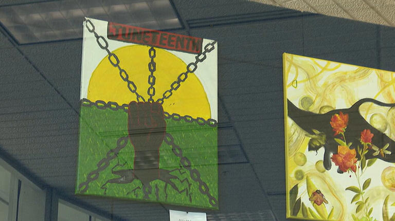 Lansing library unveils Juneteenth window display and student art gallery