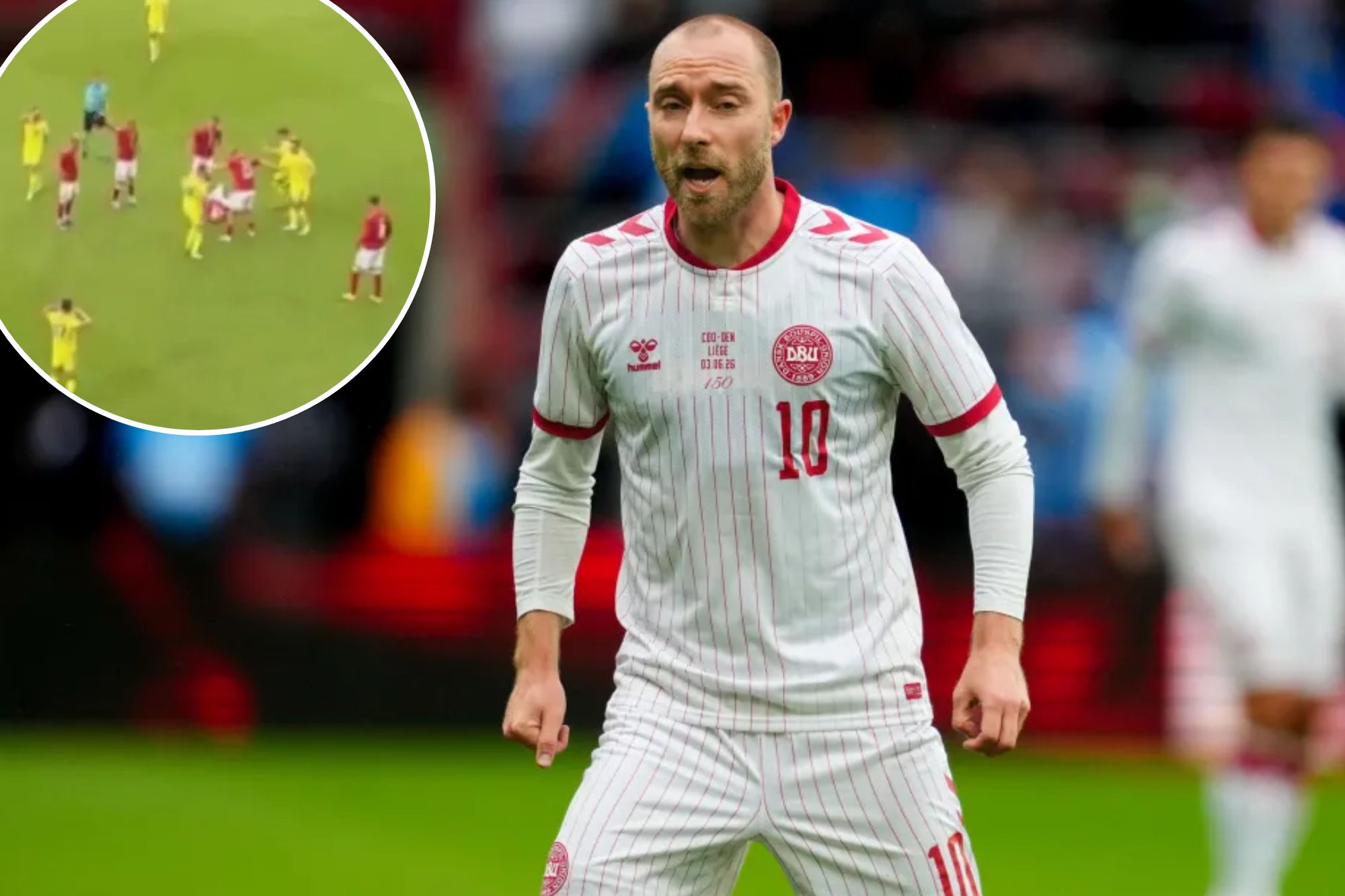Danish soccer star Christian Eriksen collapses during Denmark game 5 ...