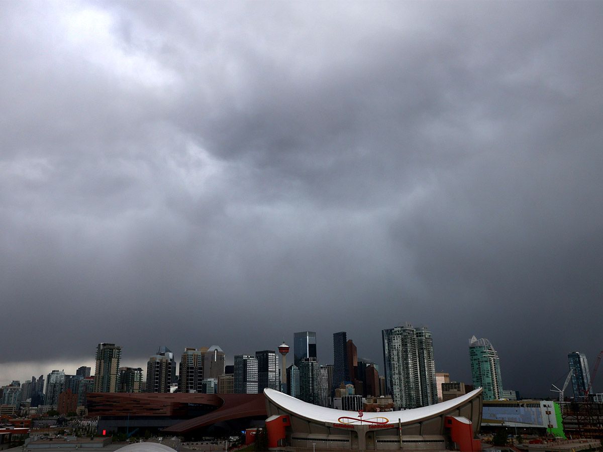 Parts of Calgary hit with heavy rain, hail