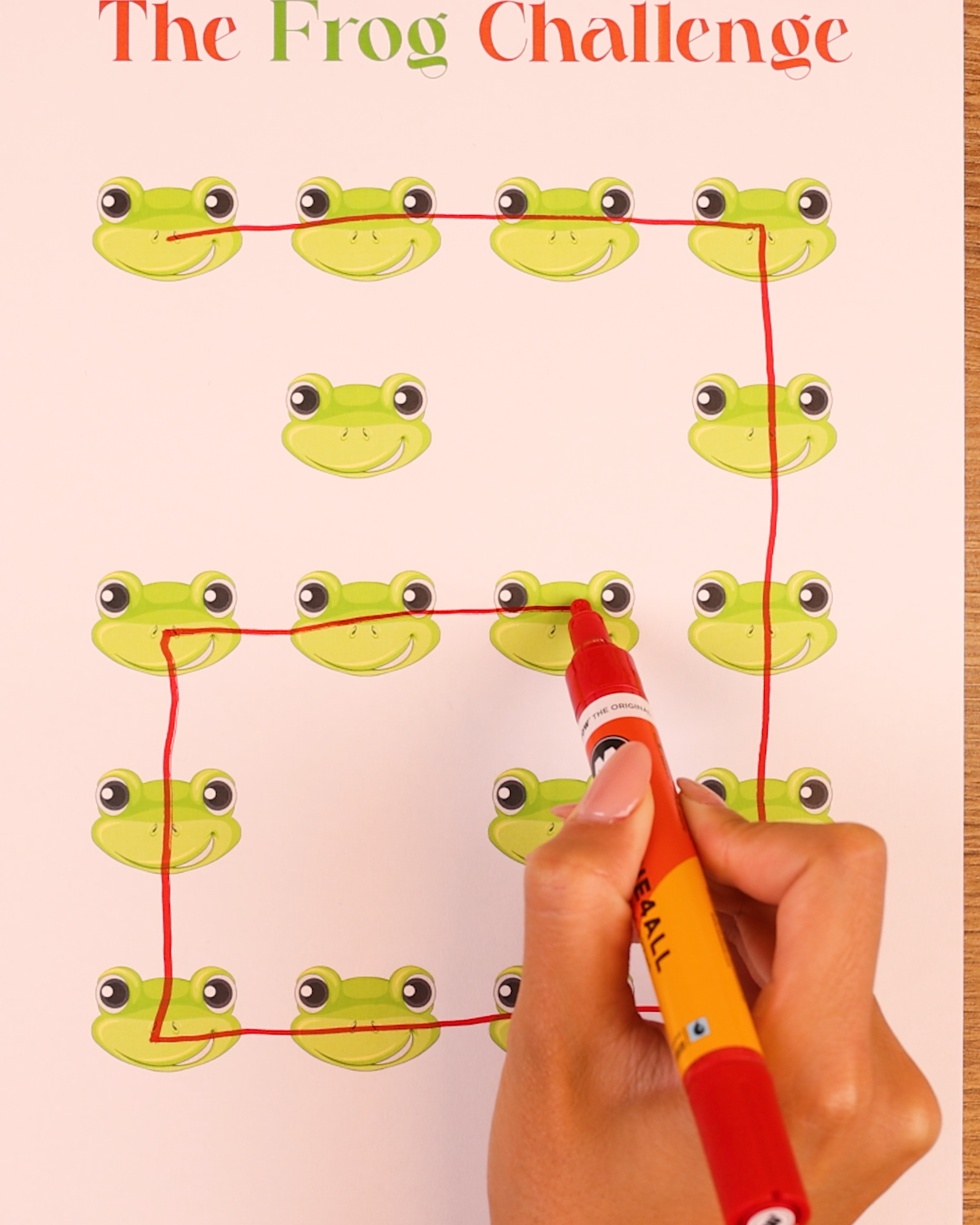 Impossible tracing frogs challenge🐸