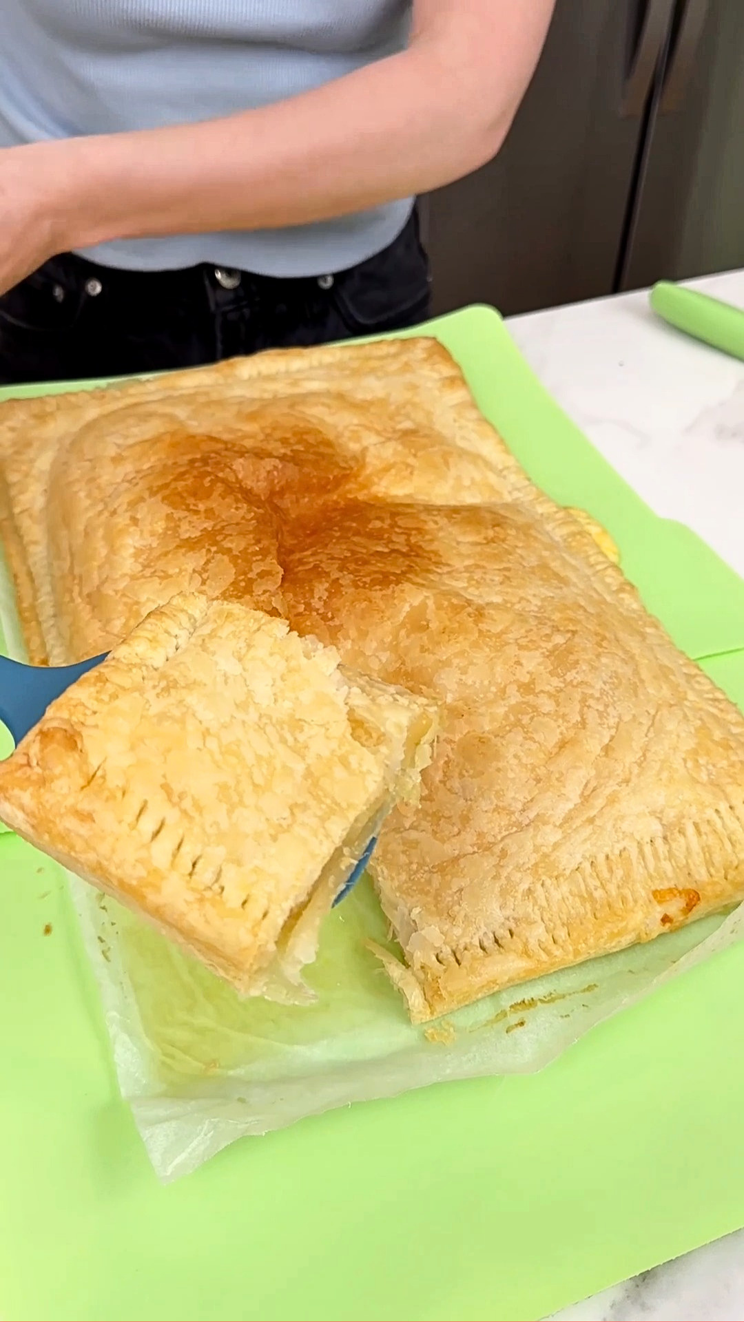 3 ingredient puff pastry grilled cheese