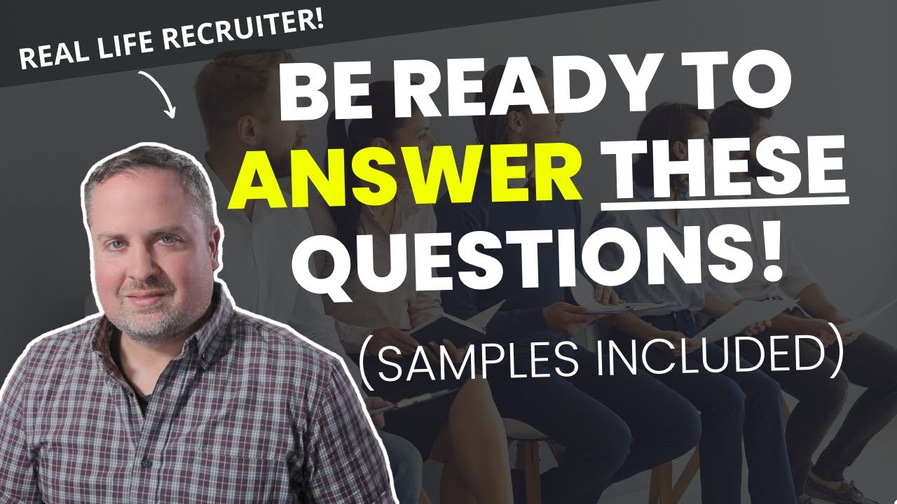 5 interview questions you must be prepared to answer!