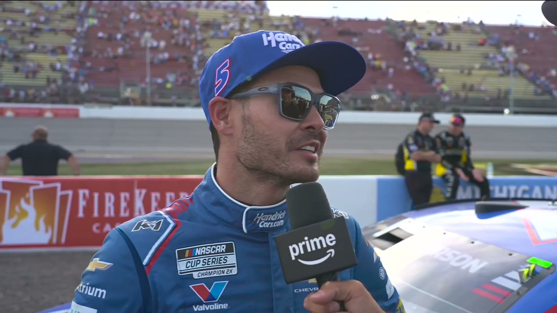 Larson claws back for fourth-place Michigan finish: 'We'll take it'