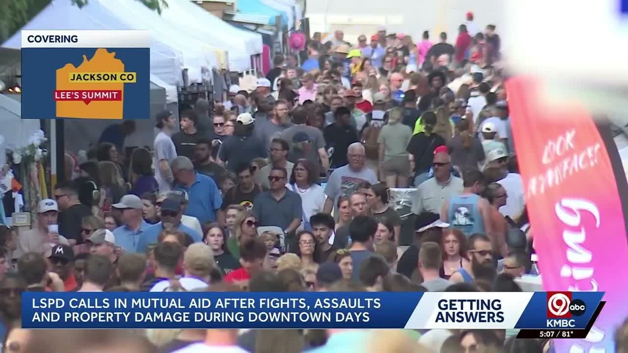 Lee's Summit Downtown Days marred by disturbances, police recover firearm