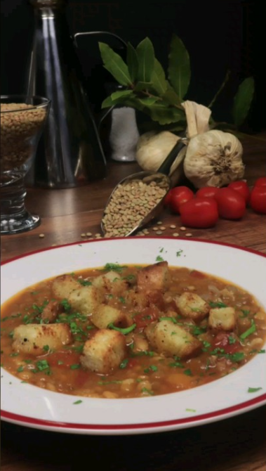 Hearty and easy lentil soup recipe