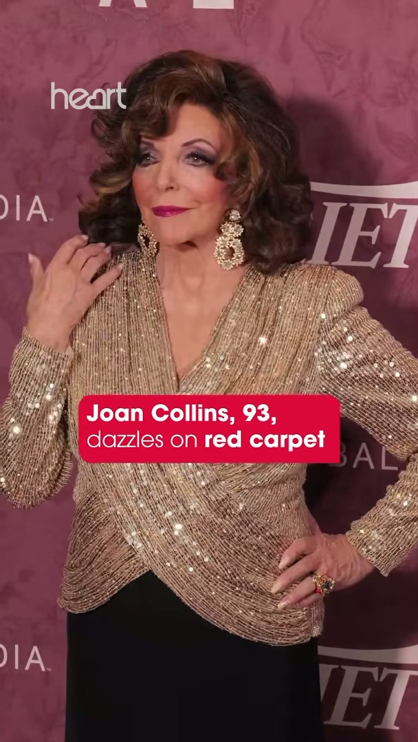 Just Joan Collins owning the red carpet #celebritynews #joancollins # ...